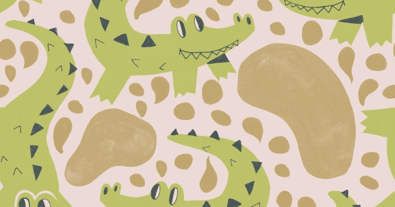 CROC - Seamless pattern PSD Royalty-Free French Design
