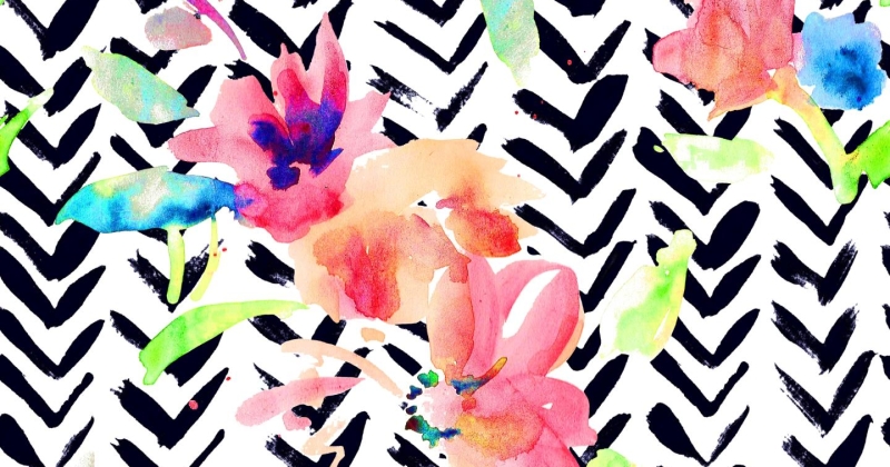 Floral Madness - Seamless pattern JPEG Royalty-Free French Design